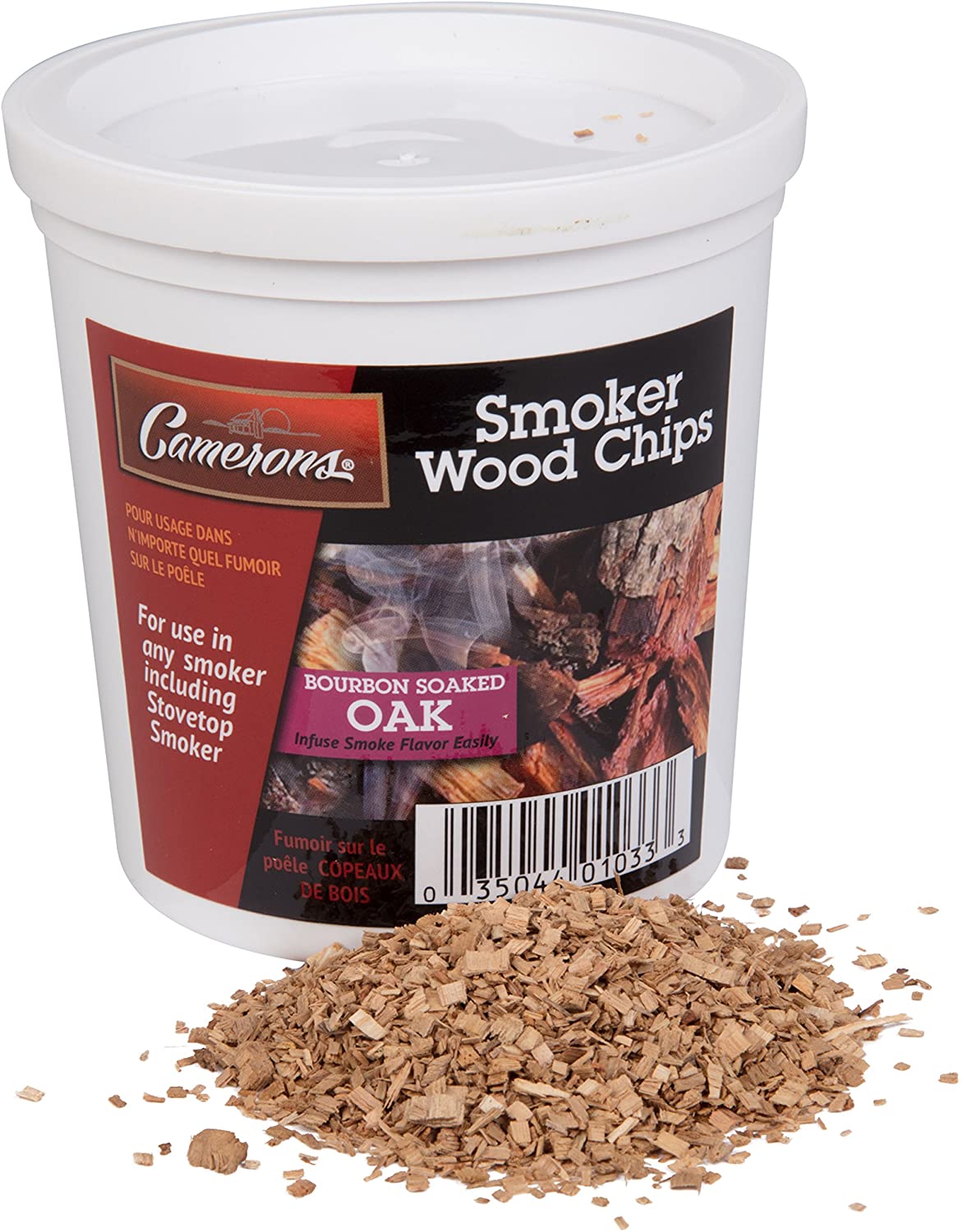 Bourbon Soaked, Oak Wood Smoker Chips- 100% Natural, Fine Wood Smoker ...