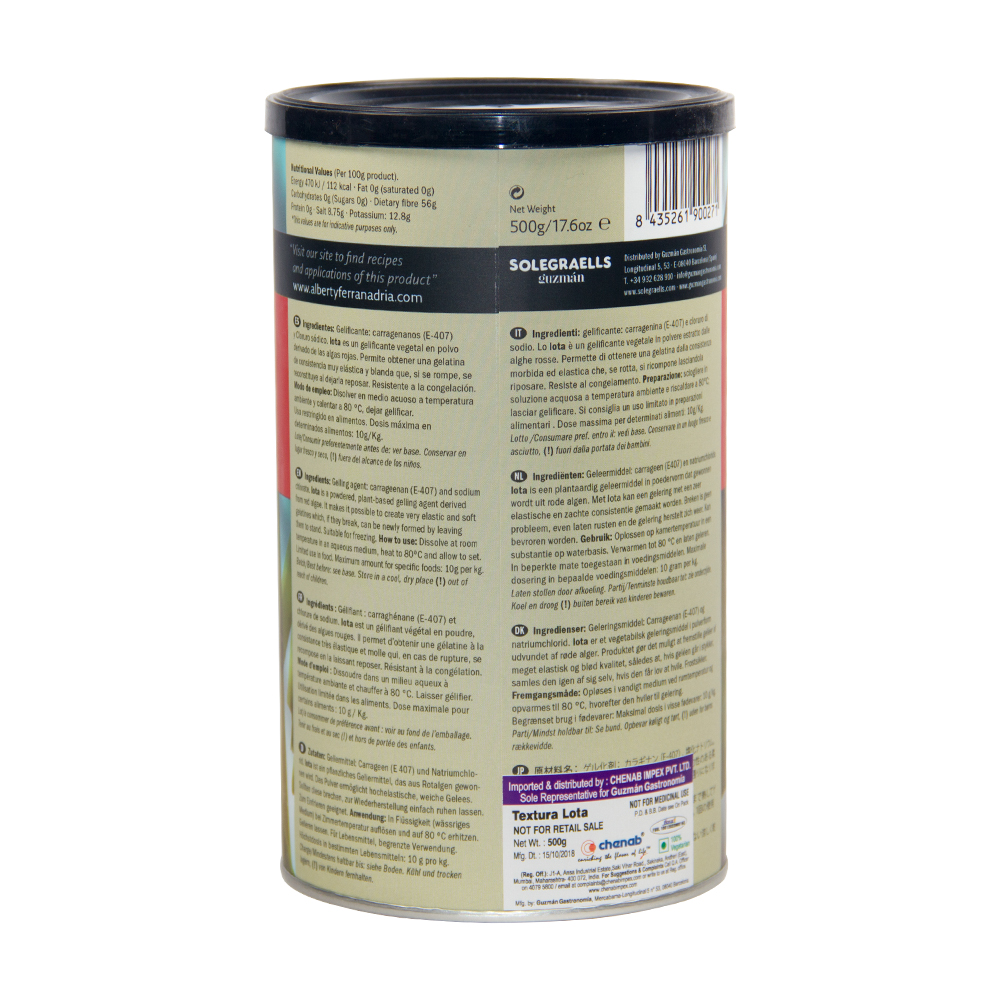 Texturas Iota, 500g - Chenab Gourmet