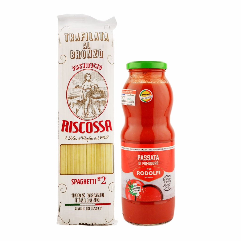 Riscossa Spaghetti Bronze-cut Pasta & Rodolfi Mansueto Ortolina Tomato ...