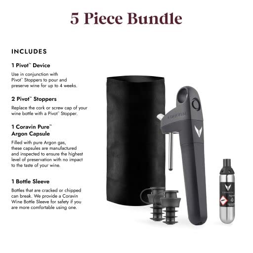 Coravin Pivot Wine by the Glass System - Black - Chenab Gourmet