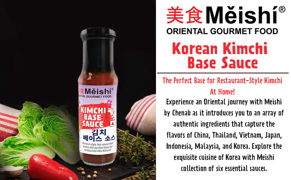 Meishi Korean Kimchi Base Sauce | 175g | Korean Style Hot Sauce ...