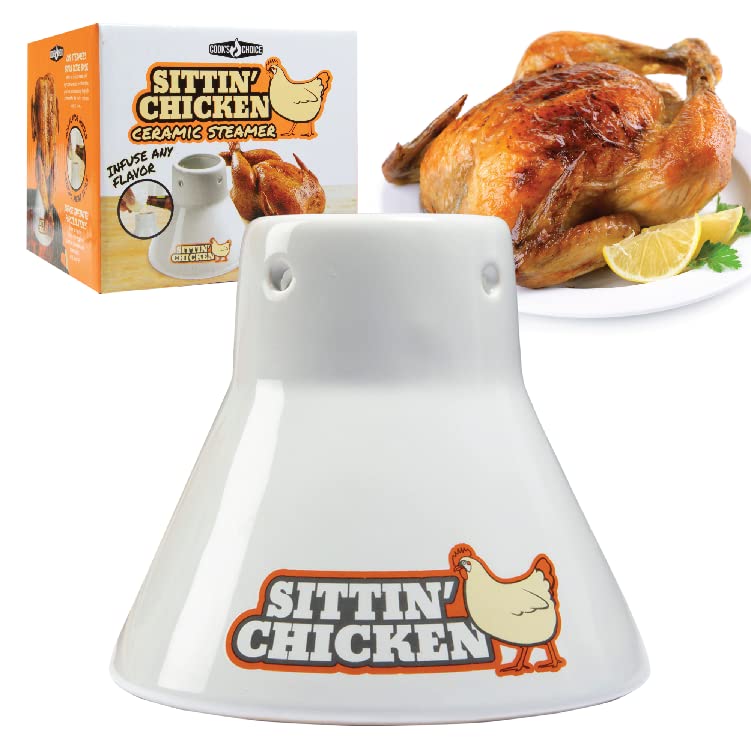 Camerons Sittin Chicken Ceramic Steamer Infuse Any Flavor - Chenab Gourmet