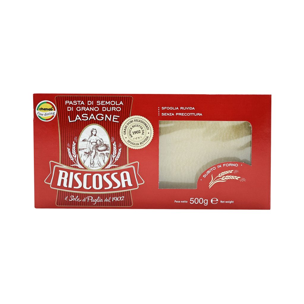 Riscossa Lasagne Sheets – Long Semola Pasta | Chenab Gourmet