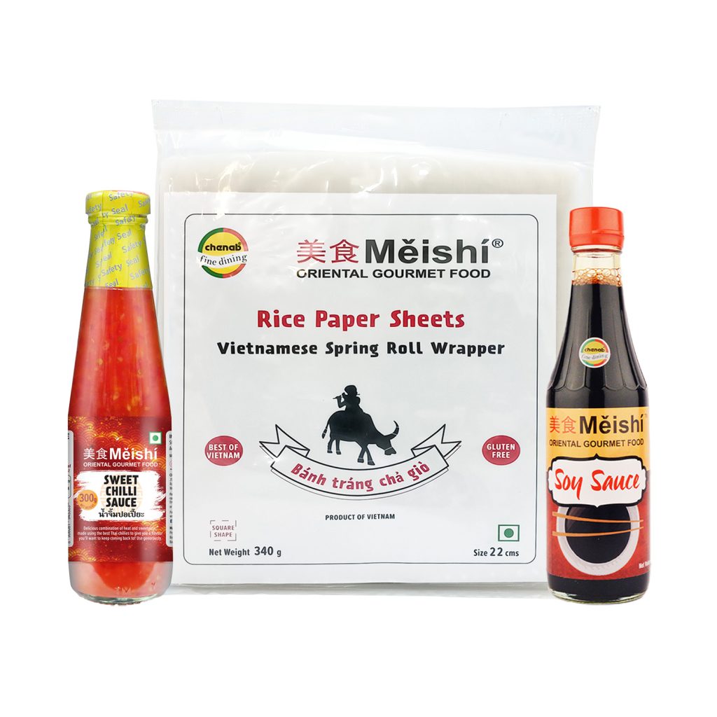 Meishi Spring Roll DIY Kit| Sweet Chilli Sauce-1| Soy Sauce-1 ...