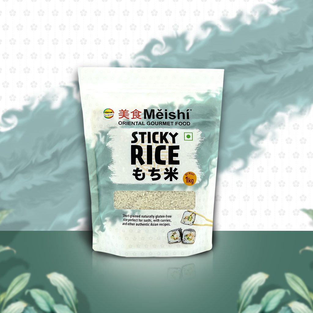 Meishi White Sticky Rice | 1kg | Pack of 2 | Gluten Free