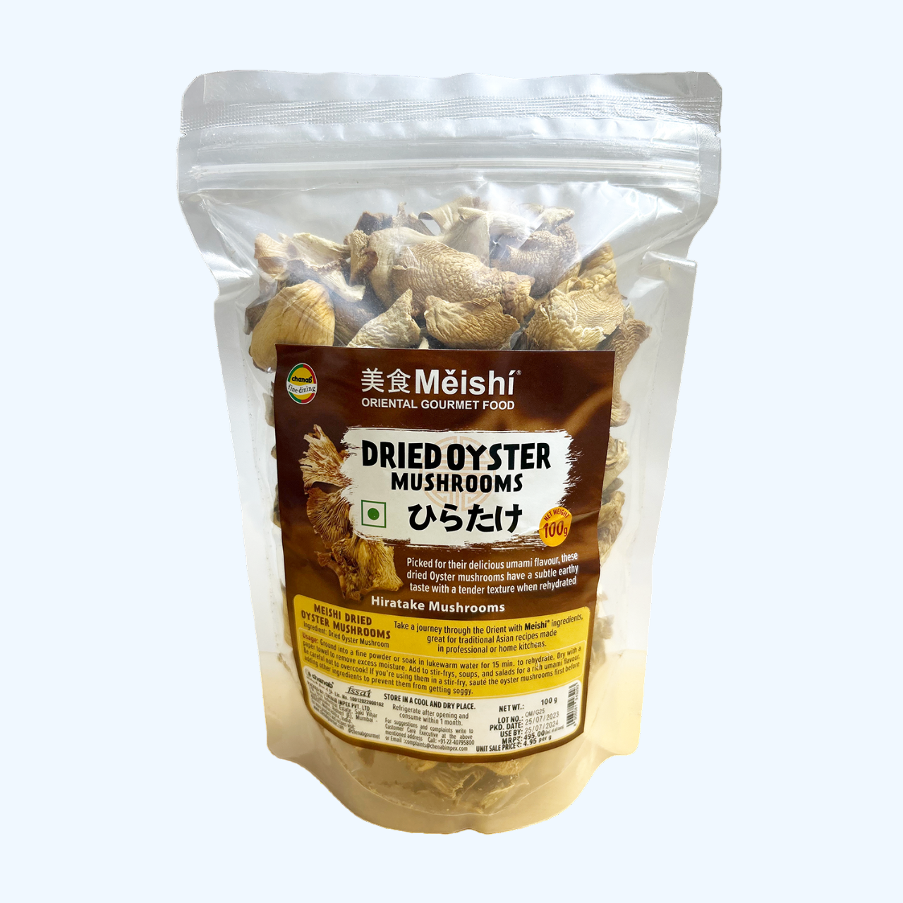 Meishi Dried Oyster Mushroom 100g – Premium Quality